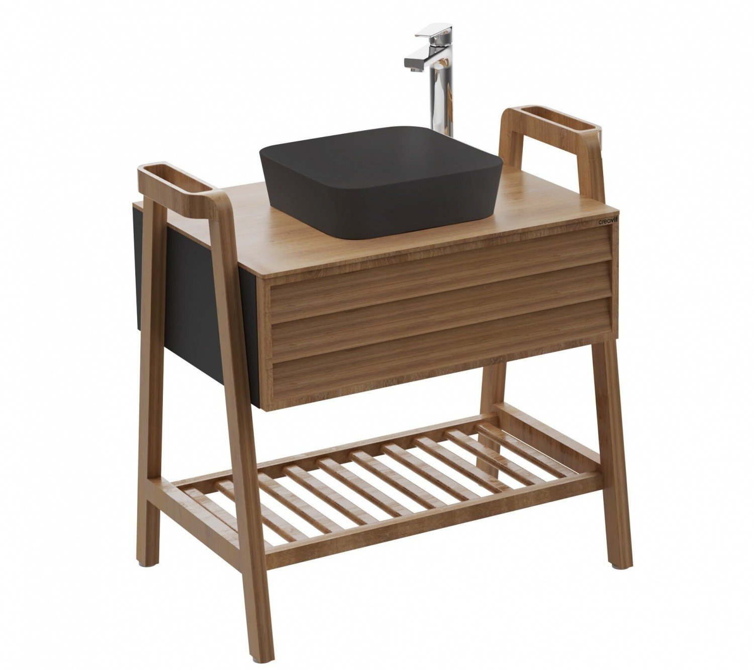 Creavit Ultra UL040-00AM00E-0000 Раковина накладная 400*400 мм ...