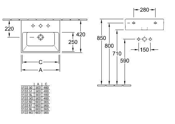 Villeroy&Boch Memento 51336F01 Раковина (альпийский белый), в магазине ...