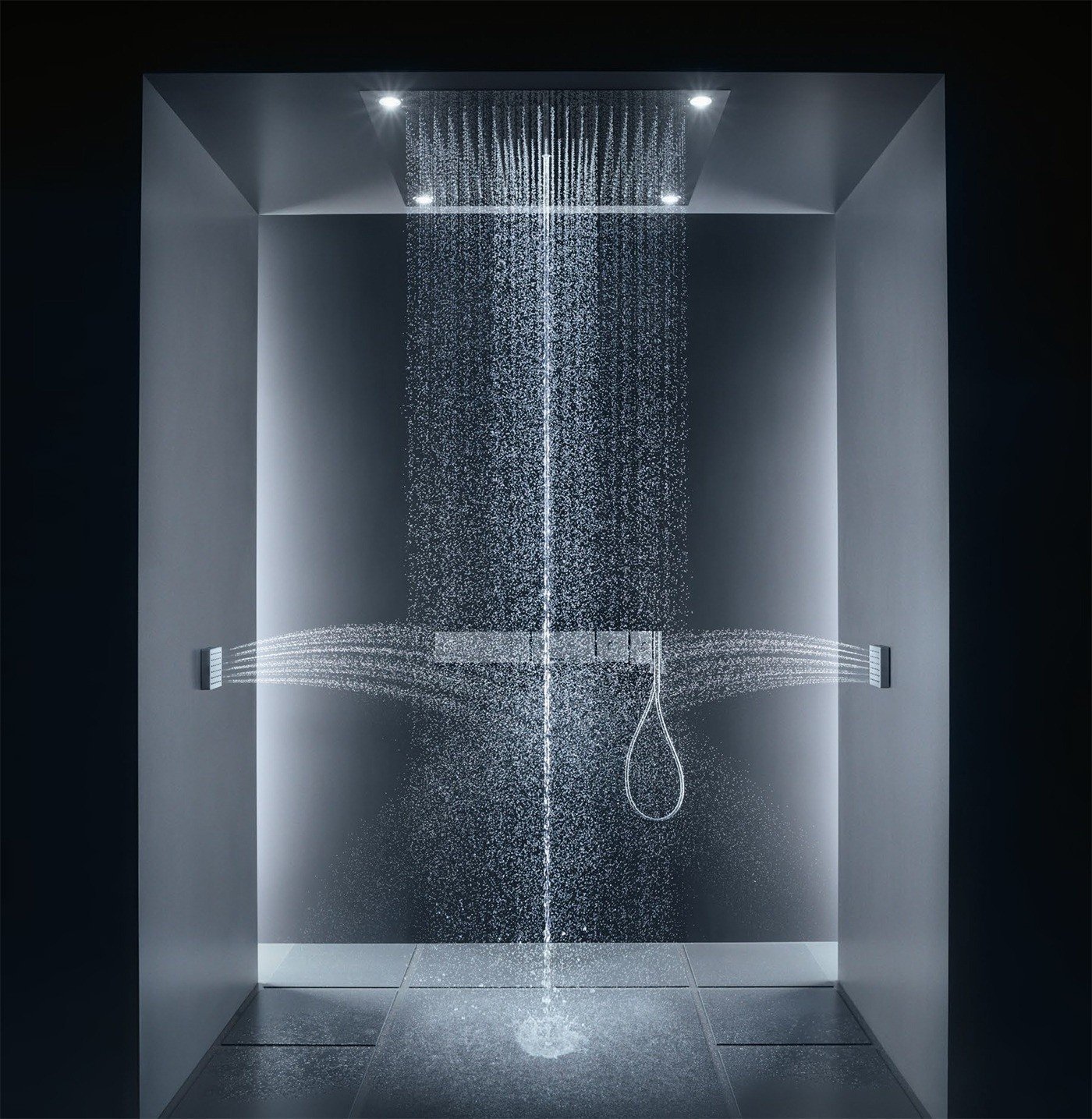 AXOR Starck ShowerCollection 10627800 - Верхний душ с подсветкой 720* ...