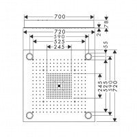 AXOR Starck ShowerCollection 10627800 - Верхний душ с подсветкой 720* ...