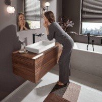 Hansgrohe Vivenis 75040670 Высокий смеситель для раковины (чёрный ...