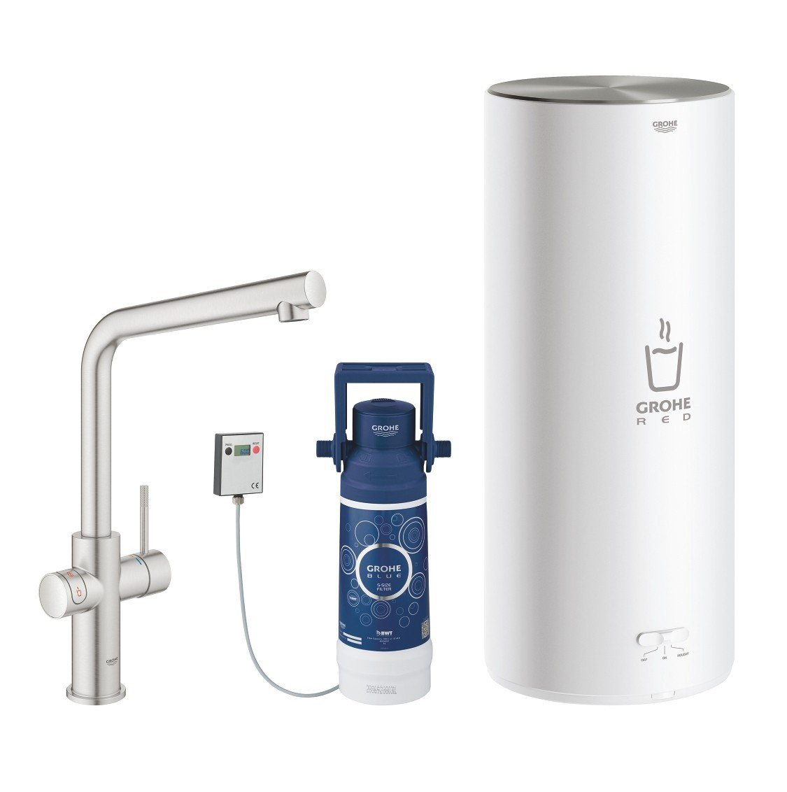 GROHE Red Duo 30325DC1 Смеситель с фильтром и бойлером для мойки ...