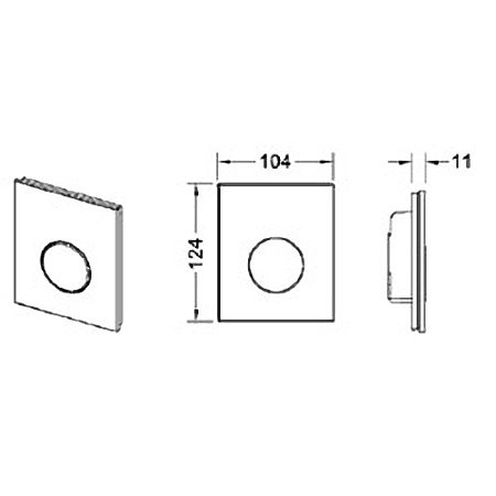 TECE Loop 9242650 Накладная панель для писсуара, купить в магазине сантехники Сантехмаг.Ру