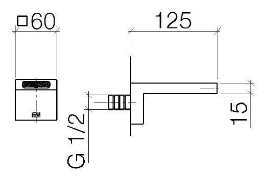 Dornbracht Deque 13 800 740 Излив для раковины (хром), в магазине ...