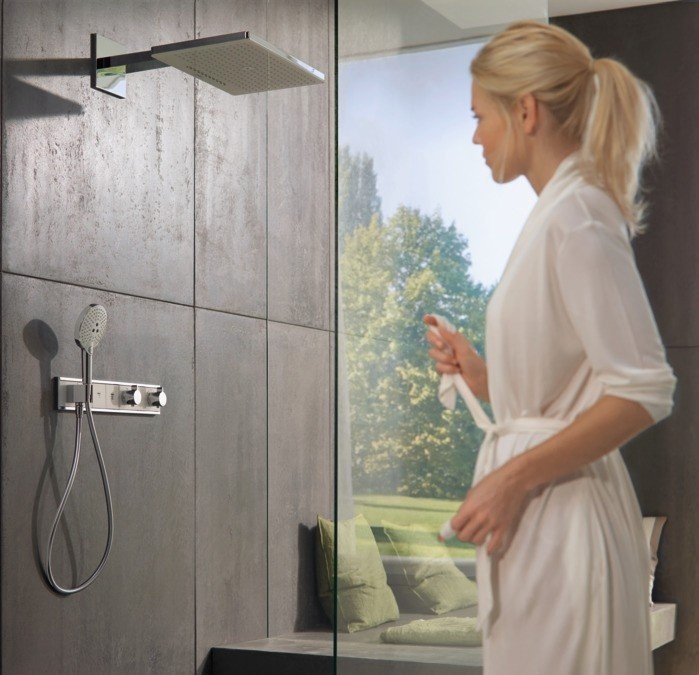 Термостатический смеситель для ванны 15357400 Hansgrohe RainSelect ...