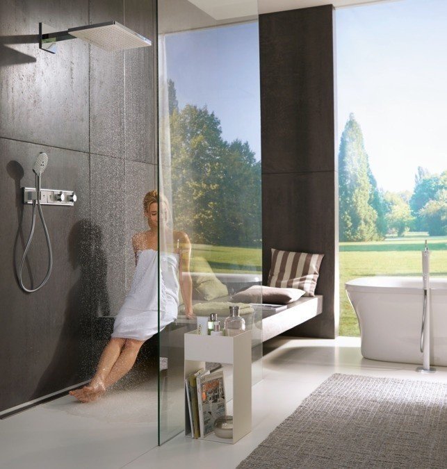 Термостатический смеситель для ванны 15357400 Hansgrohe RainSelect ...