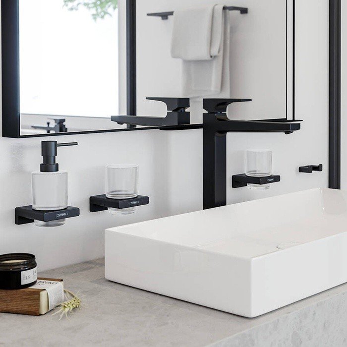 Hansgrohe AddStoris 41749670 Стакан для зубных щёток (черный матовый ...