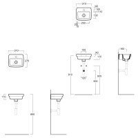 Раковина EVO13bi SIMAS Evolution, купить в магазине сантехники Сантехмаг.Ру