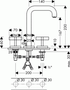 AXOR Citterio 39400000 Смеситель для ванны , цвет: Хром - купить в ...